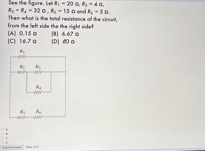 Solved See the figure. Let R1=20Ω,R2=4Ω, R3=R4=32Ω,R5=15Ω | Chegg.com