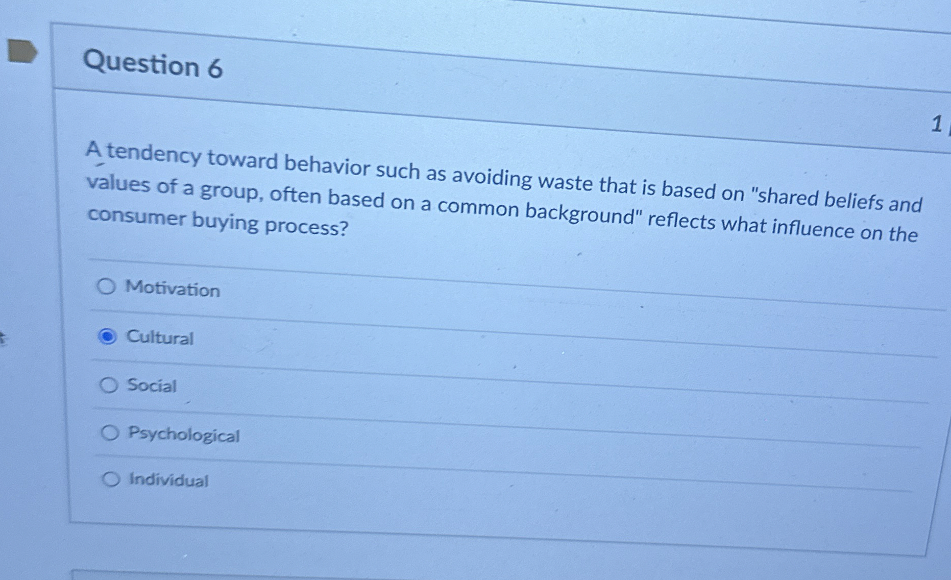 Solved Question 61A tendency toward behavior such as | Chegg.com