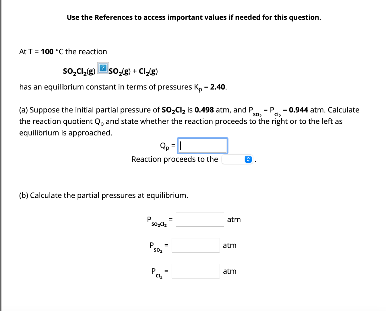 Solved Use the References to access important values if | Chegg.com