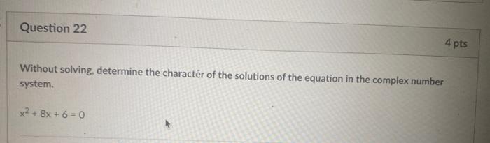 Solved Without solving, determine the charactêr of the | Chegg.com