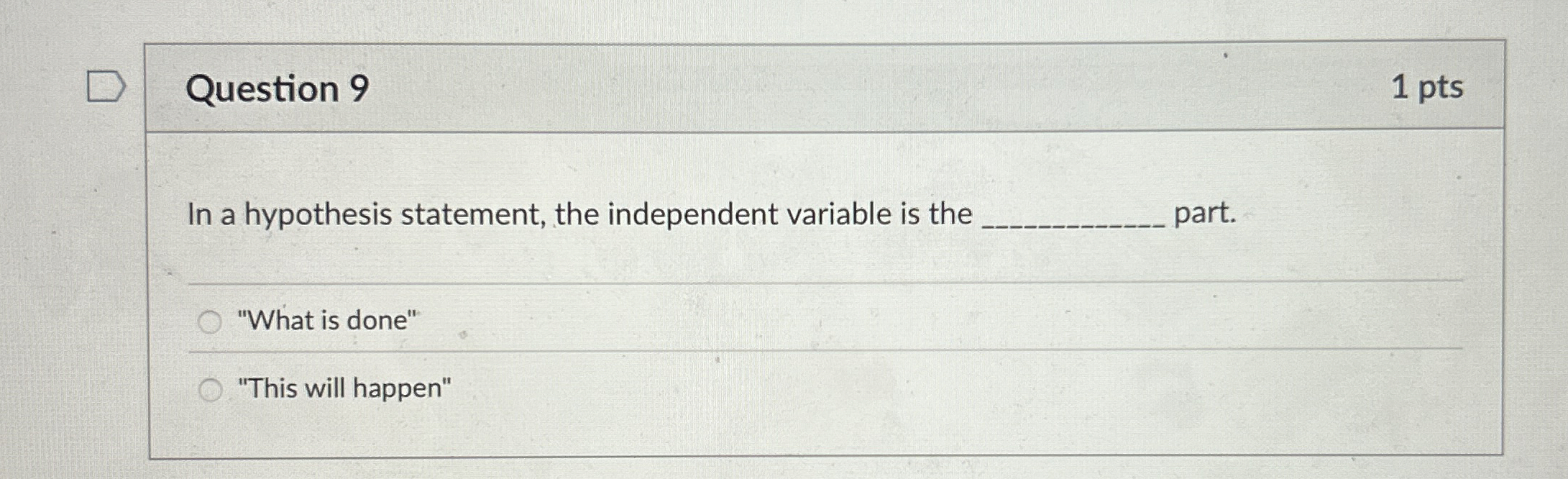 Solved Question 91 ﻿ptsIn a hypothesis statement, the | Chegg.com