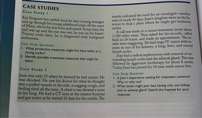 Solved Case Study I Kai Simpson has surfed since he was a | Chegg.com