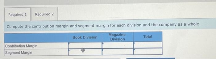 Solved Anderson Publishing has two divisions: Book | Chegg.com