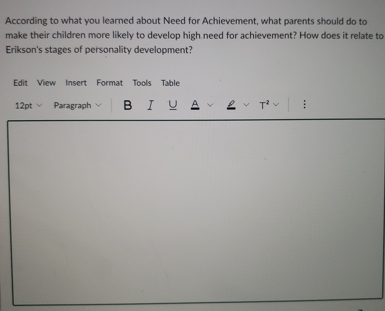 Solved According to what you learned about Need for | Chegg.com