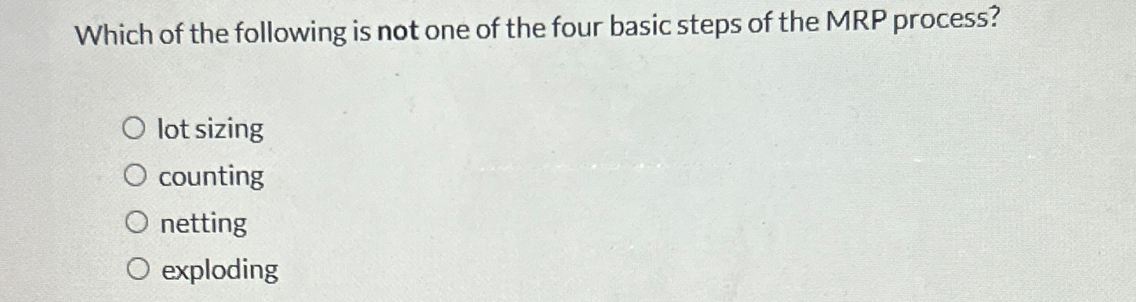 Solved Which of the following is not one of the four basic | Chegg.com