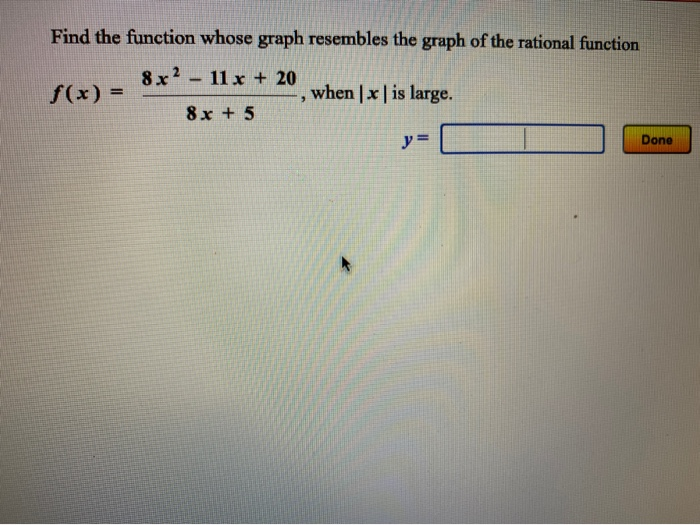 Solved Find the function whose graph resembles the graph of | Chegg.com