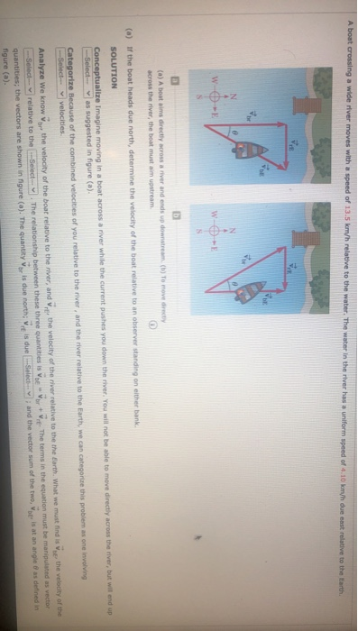 Solved A boat crossing a wide river moves with a speed of | Chegg.com