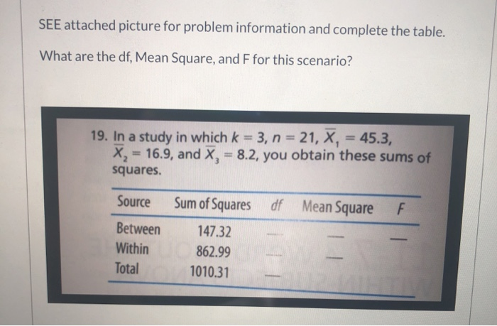 Solved SEE attached picture for problem information and | Chegg.com