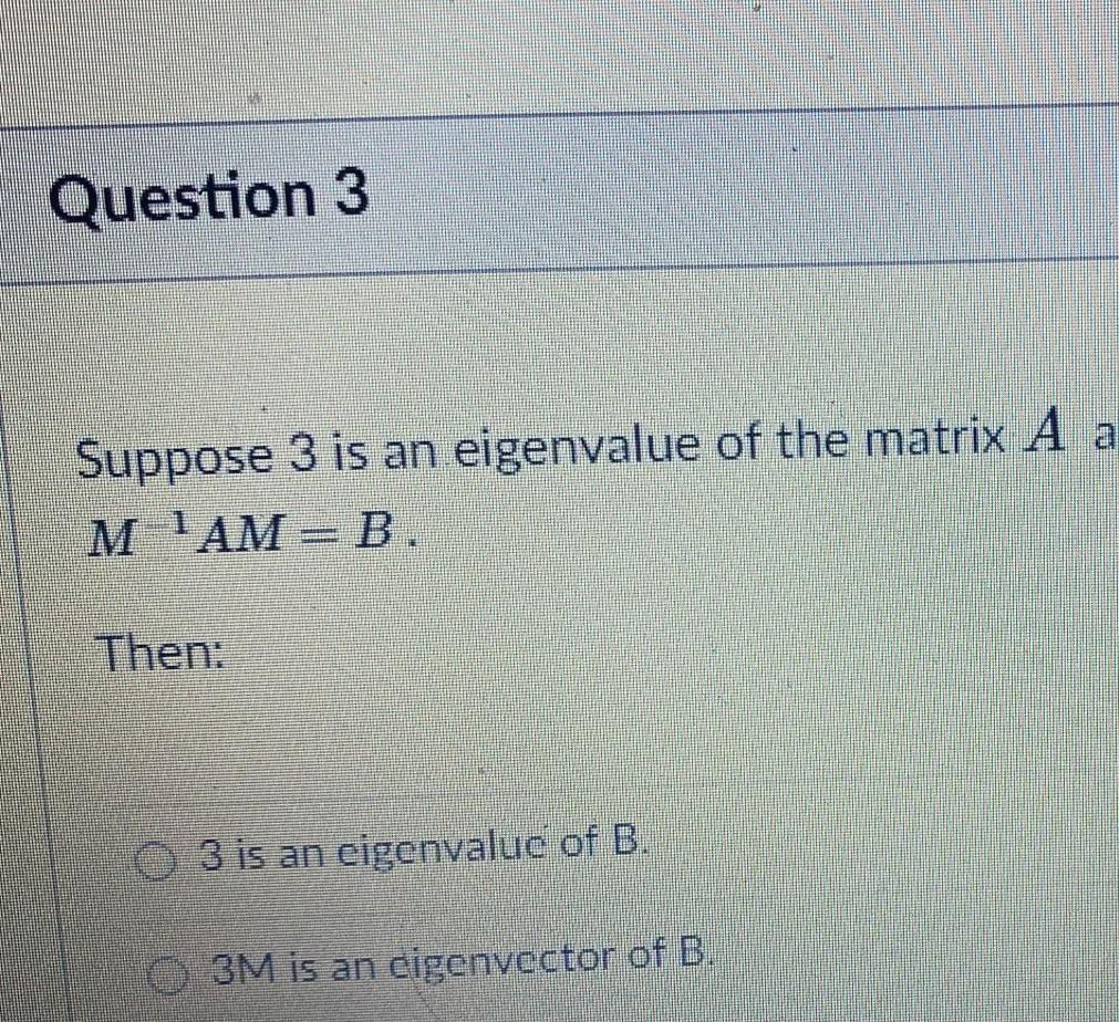 Solved 33 pts trix A and B is a matrix similar to A, that is | Chegg.com