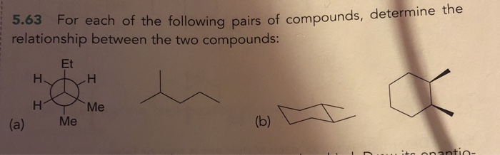 Solved For each of the following pairs of compounds, | Chegg.com