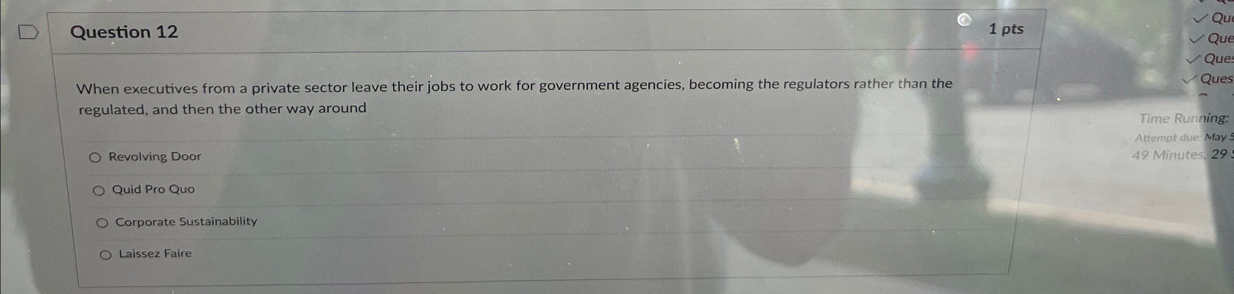 Solved Question 121 ﻿ptsWhen executives from a private | Chegg.com