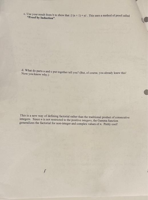 Solved AP Calculus BC worksheet on special improper | Chegg.com