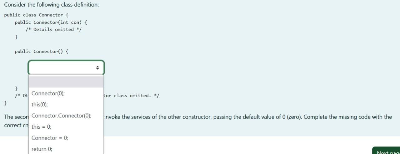 Solved Consider the following class definition: The secon | Chegg.com