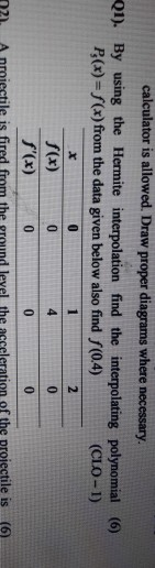 Solved Q1). calculator is allowed. Draw proper diagrams | Chegg.com