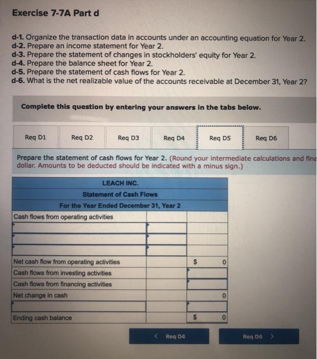 Solved Required information Exercise 7-7A Effect of | Chegg.com
