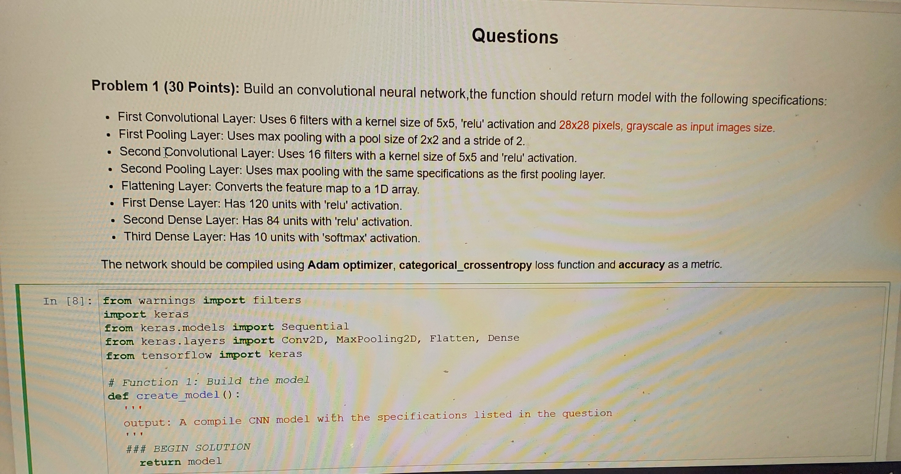Solved Questionsproblem 1 30 ﻿points Build An