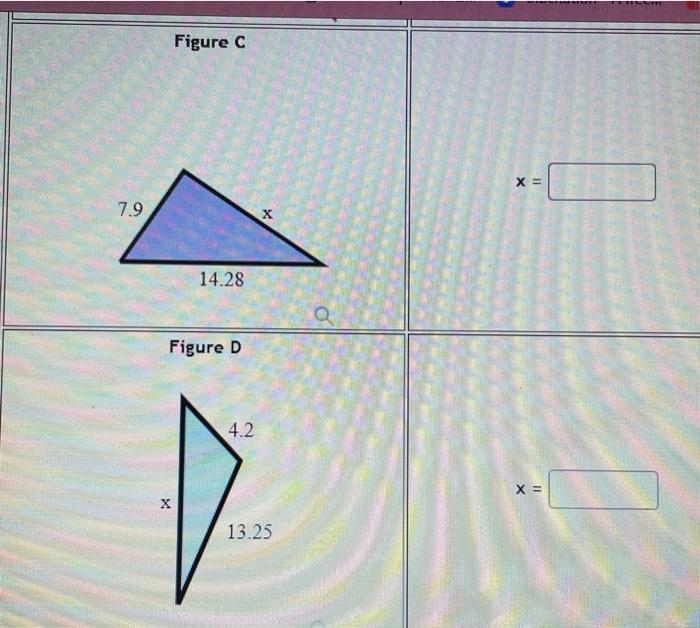 Solved Find the missing sides of the right triangles shown | Chegg.com