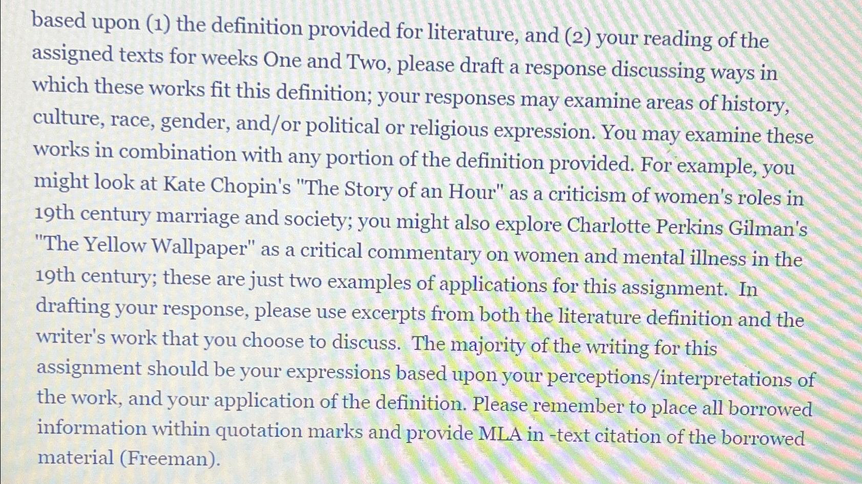 Solved based upon (1) ﻿the definition provided for | Chegg.com