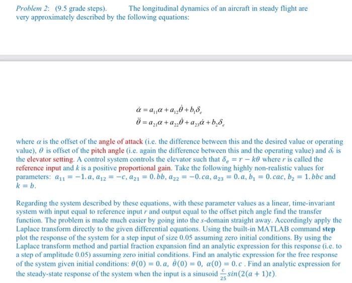 Solved Problem 2: ( 9.5 grade steps). The longitudinal | Chegg.com