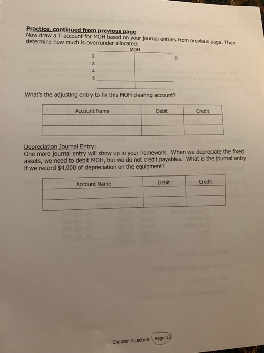 Solved Practice Journal Entries: (prepare these entries on | Chegg.com