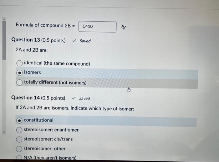 Solved Submit the molecular formula for each compound (in | Chegg.com