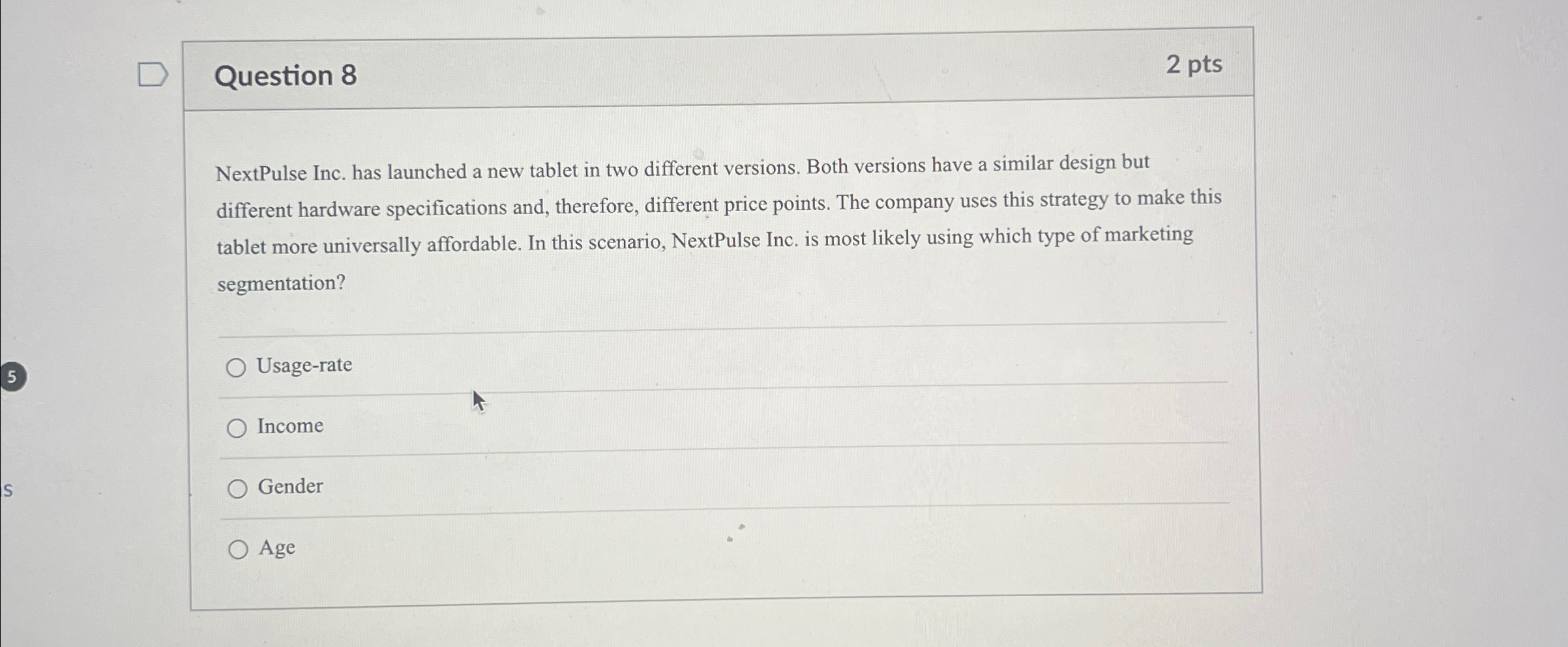 Solved Question 82 ﻿ptsNextPulse Inc. has launched a new | Chegg.com
