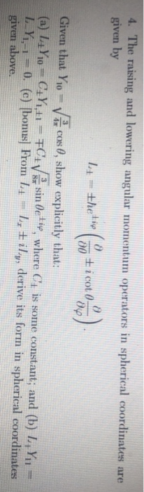 Solved - the top 4. The raising and lowering angular | Chegg.com