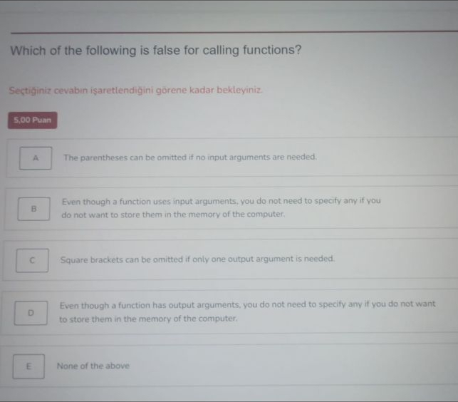 Solved Which of the following is false for calling | Chegg.com