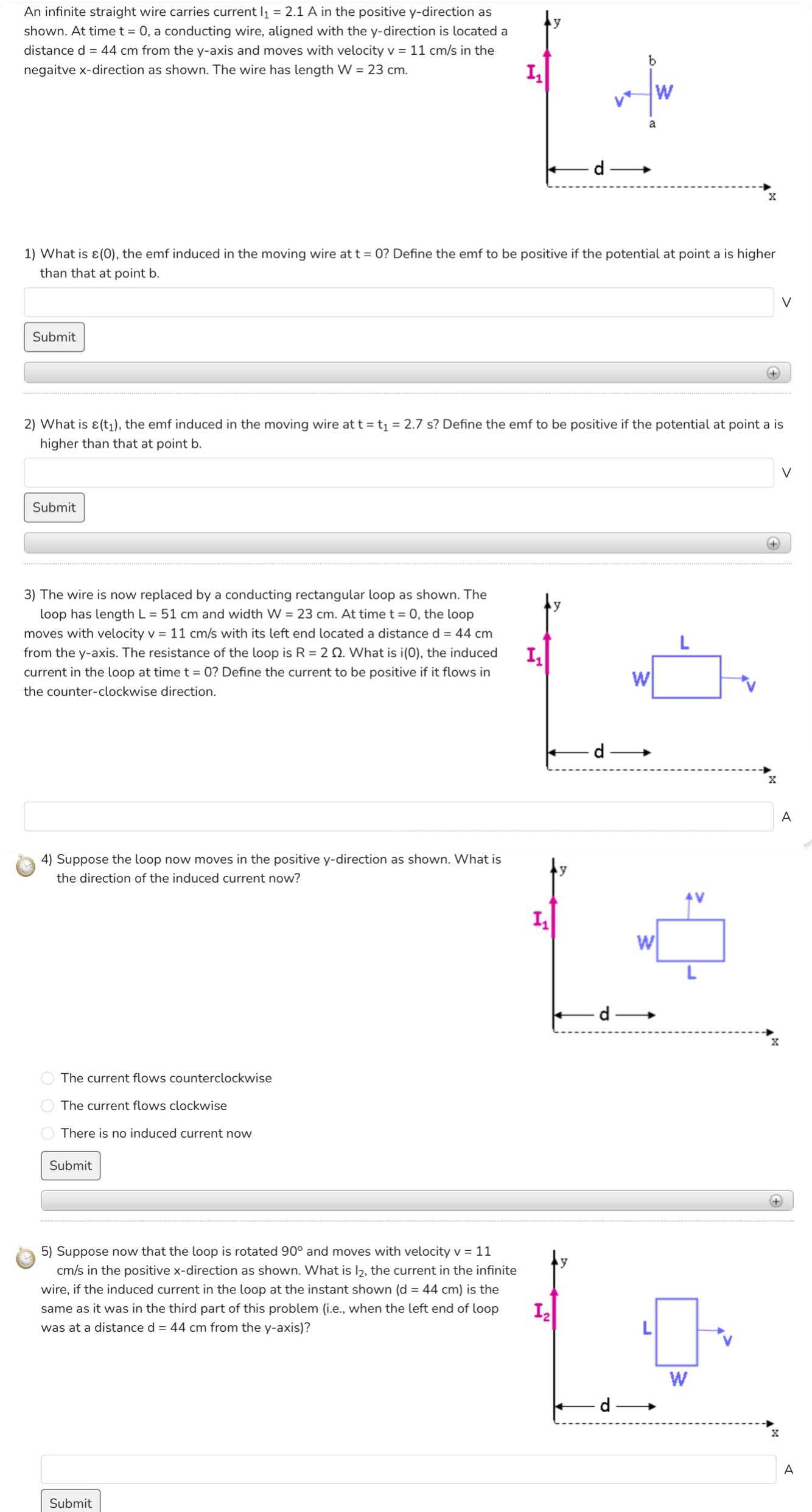 Solved An infinite straight wire carries current I1=2.1A ﻿in | Chegg.com