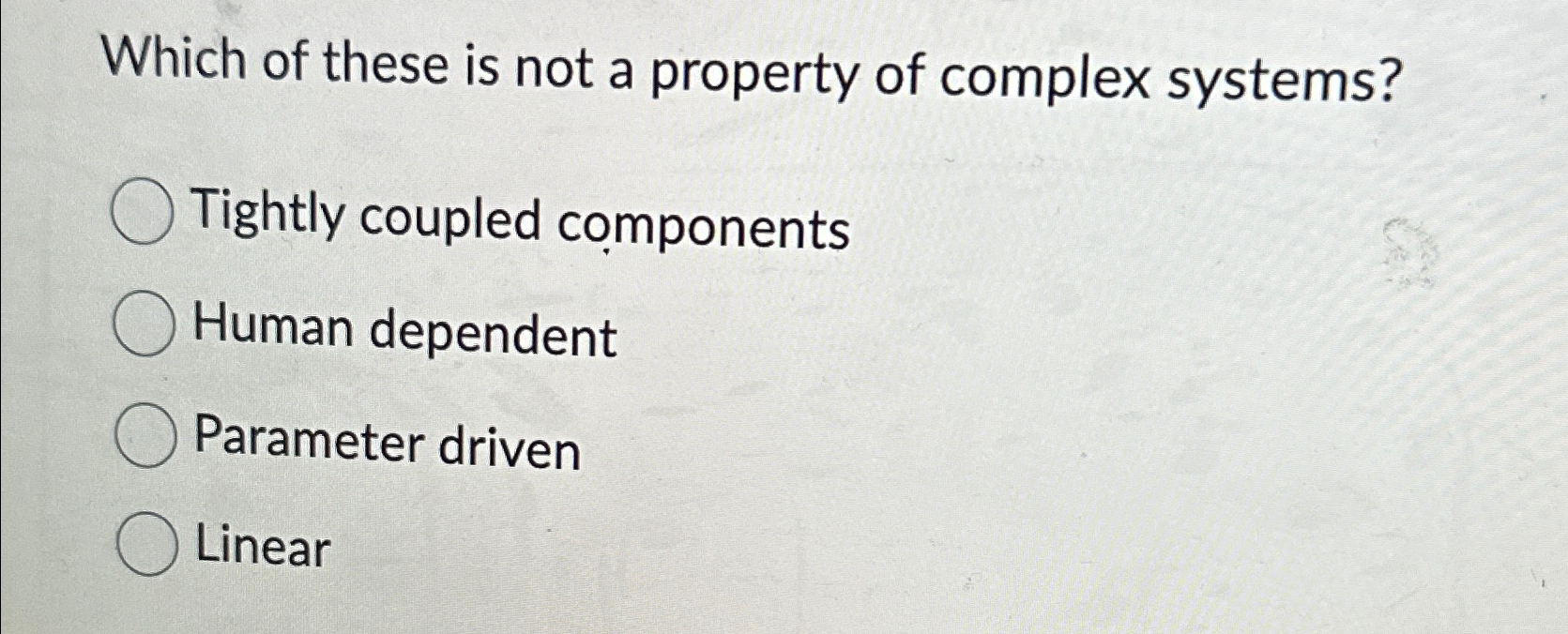 Solved Which of these is not a property of complex | Chegg.com