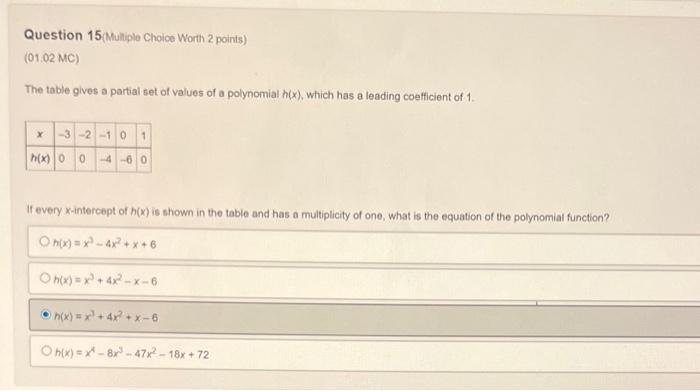 Solved The table gives a partial set of values of a | Chegg.com