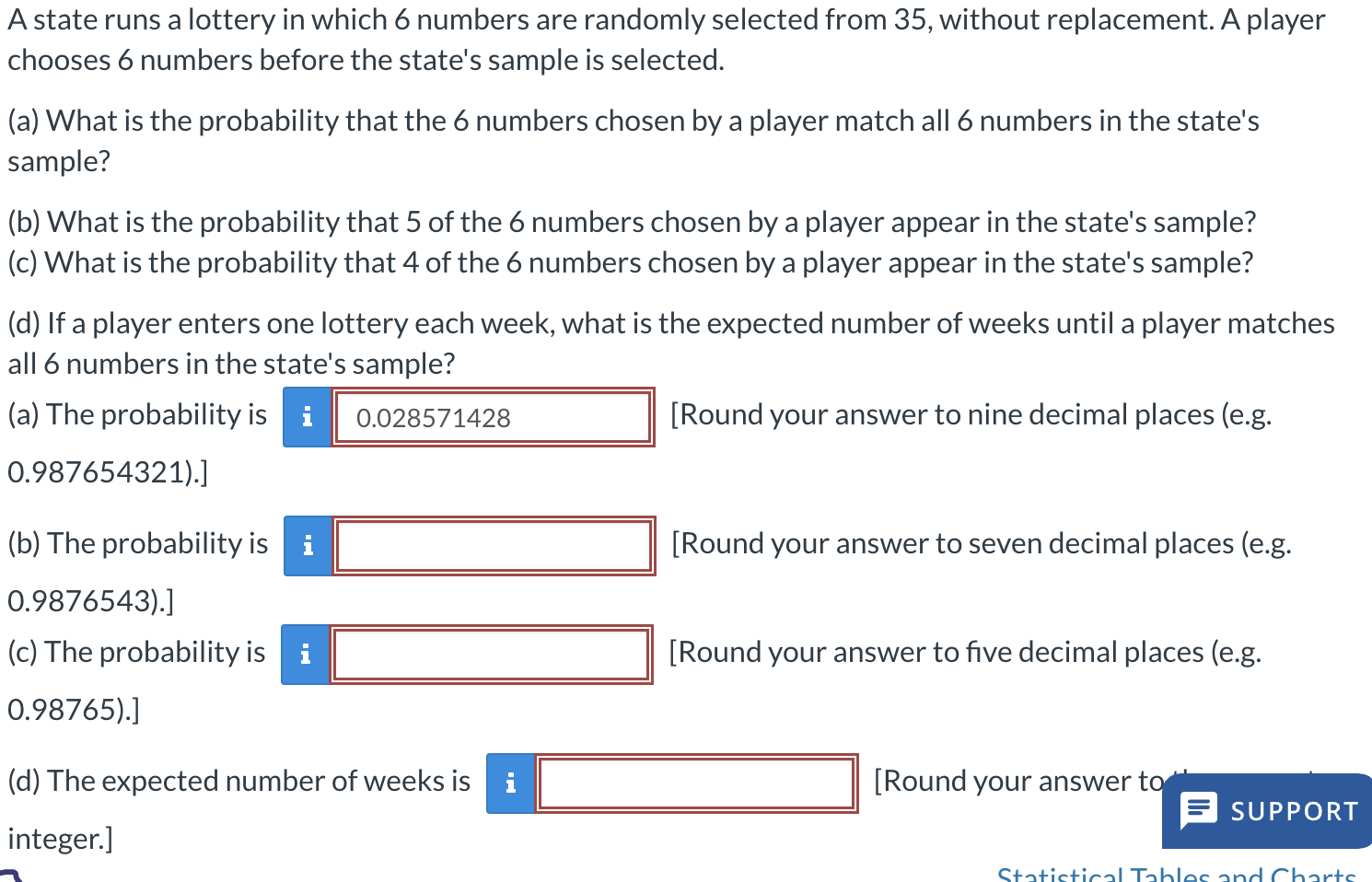 Solved A state runs a lottery in which 6 ﻿numbers are | Chegg.com