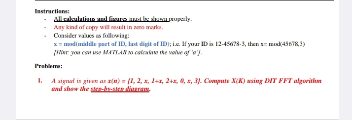 Solved Instructions:All calculations and figures must be | Chegg.com