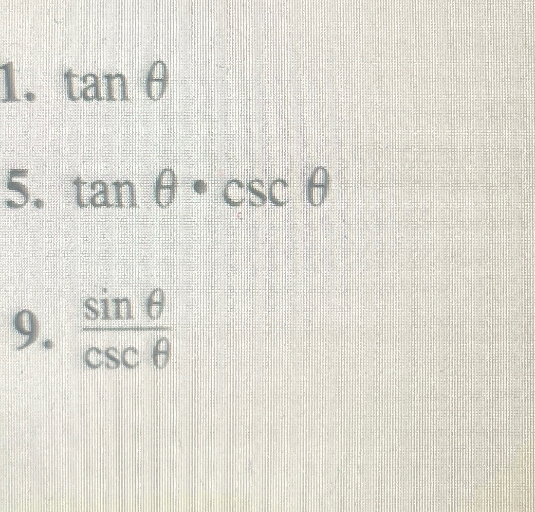 Solved Write each expression in terms of sin theta,cos theta | Chegg.com