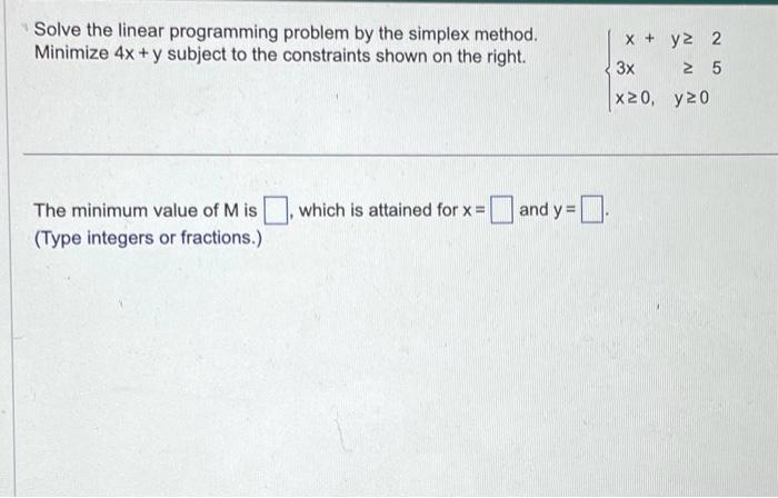 Solved Solve the linear programming problem by the simplex | Chegg.com
