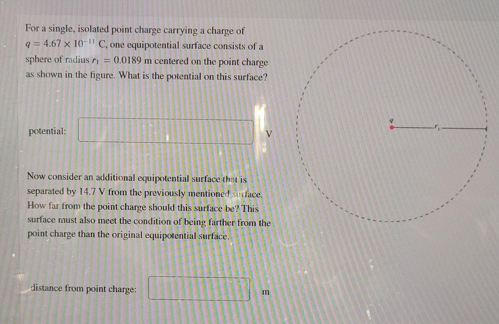 Solved For a single, isolated point charge carrying a charge | Chegg.com