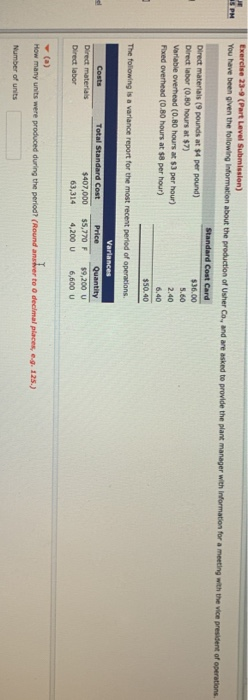 Solved Exercise 23-9 (Part Level Submission) You have been | Chegg.com