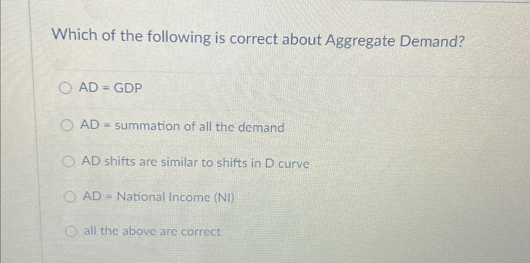 Solved Which of the following is correct about Aggregate | Chegg.com