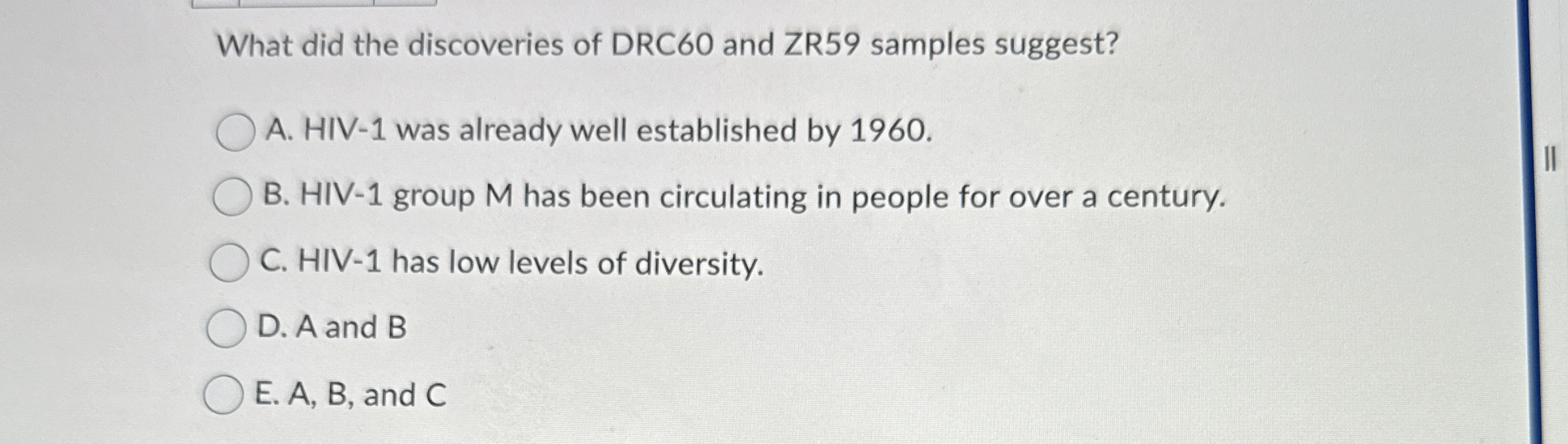 Solved What did the discoveries of DRC60 ﻿and ZR59 ﻿samples | Chegg.com