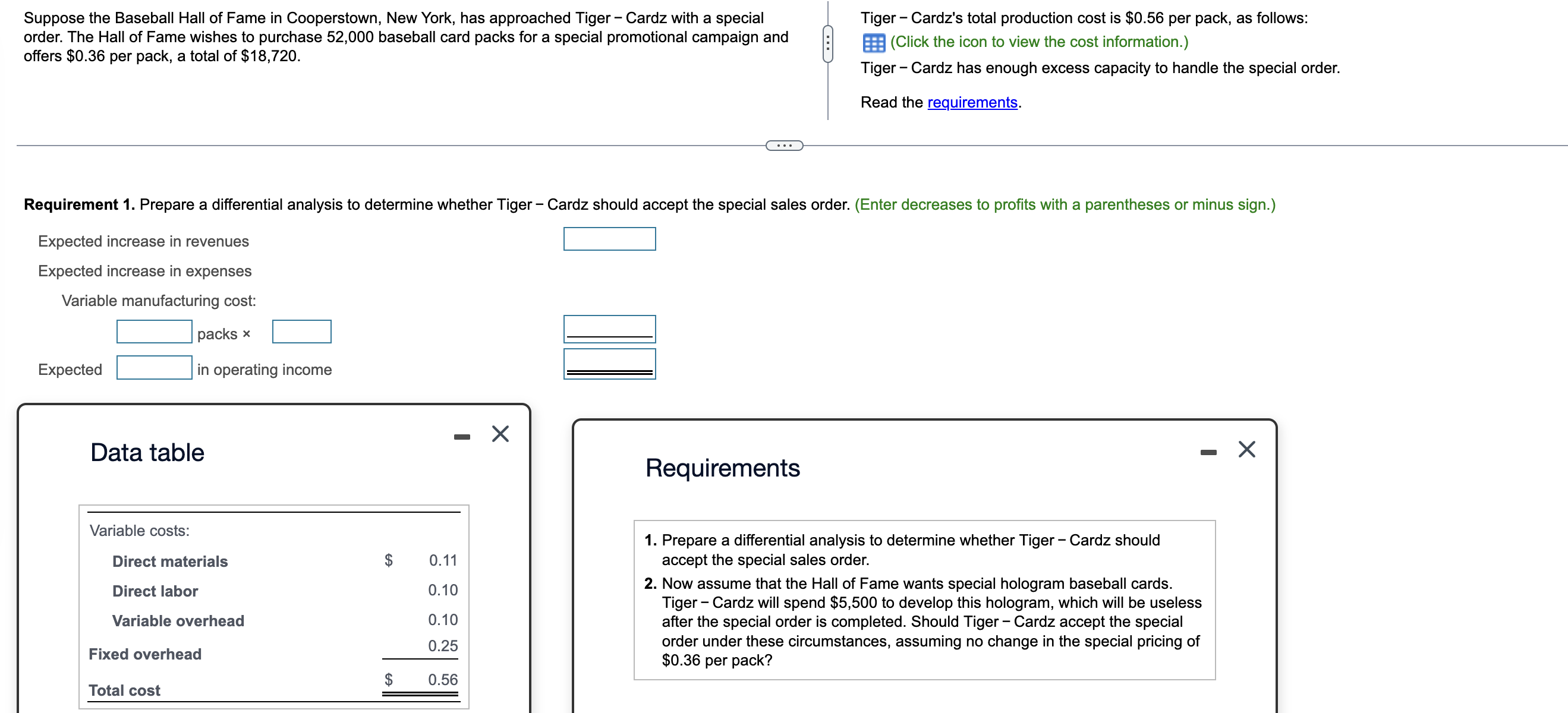 Solved Expected increase in revenuesExpected increase in | Chegg.com