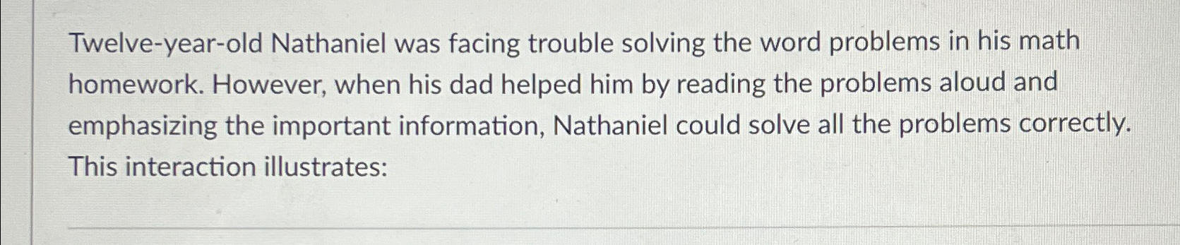 Solved Twelve-year-old Nathaniel was facing trouble solving | Chegg.com