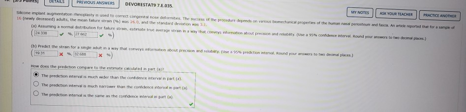 Solved 10. [0/2 points) DETAILS PREVIOUS ANSWERS DEVORESTAT9 | Chegg.com