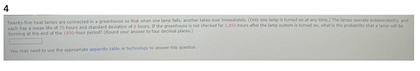 Twenty-five heat lamps are connected in a greenhouse | Chegg.com