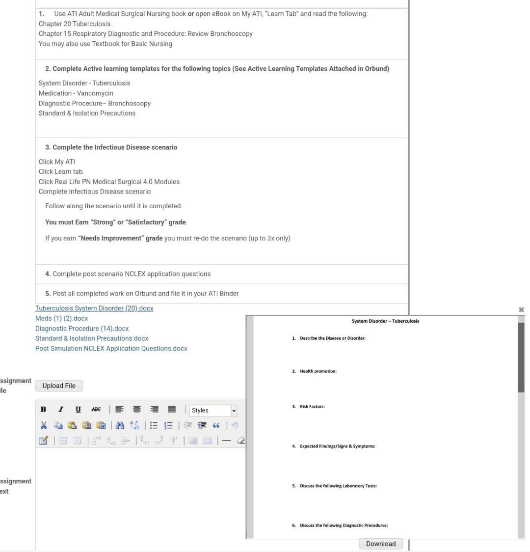 Solved 1. Use ATI Adult Medical Surgical Nursing book or | Chegg.com