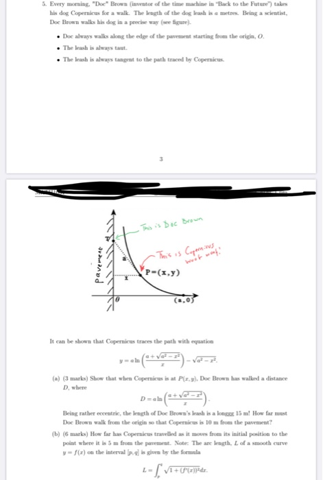 Solved 5. Every morning, "Doc" Brown (inventor of the time | Chegg.com