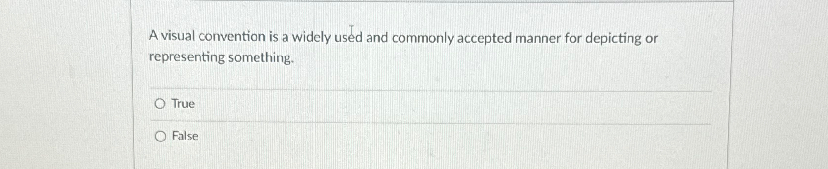 Solved A visual convention is a widely used and commonly | Chegg.com