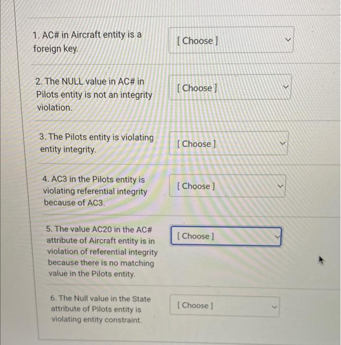 Solved Pilots (P#, Pname, State, ACH) Aircraft (ACH, | Chegg.com