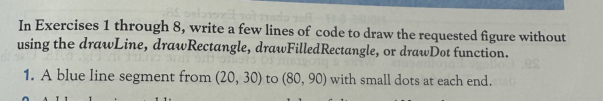 Solved In Exercises 1 ﻿through 8, ﻿write a few lines of code | Chegg.com