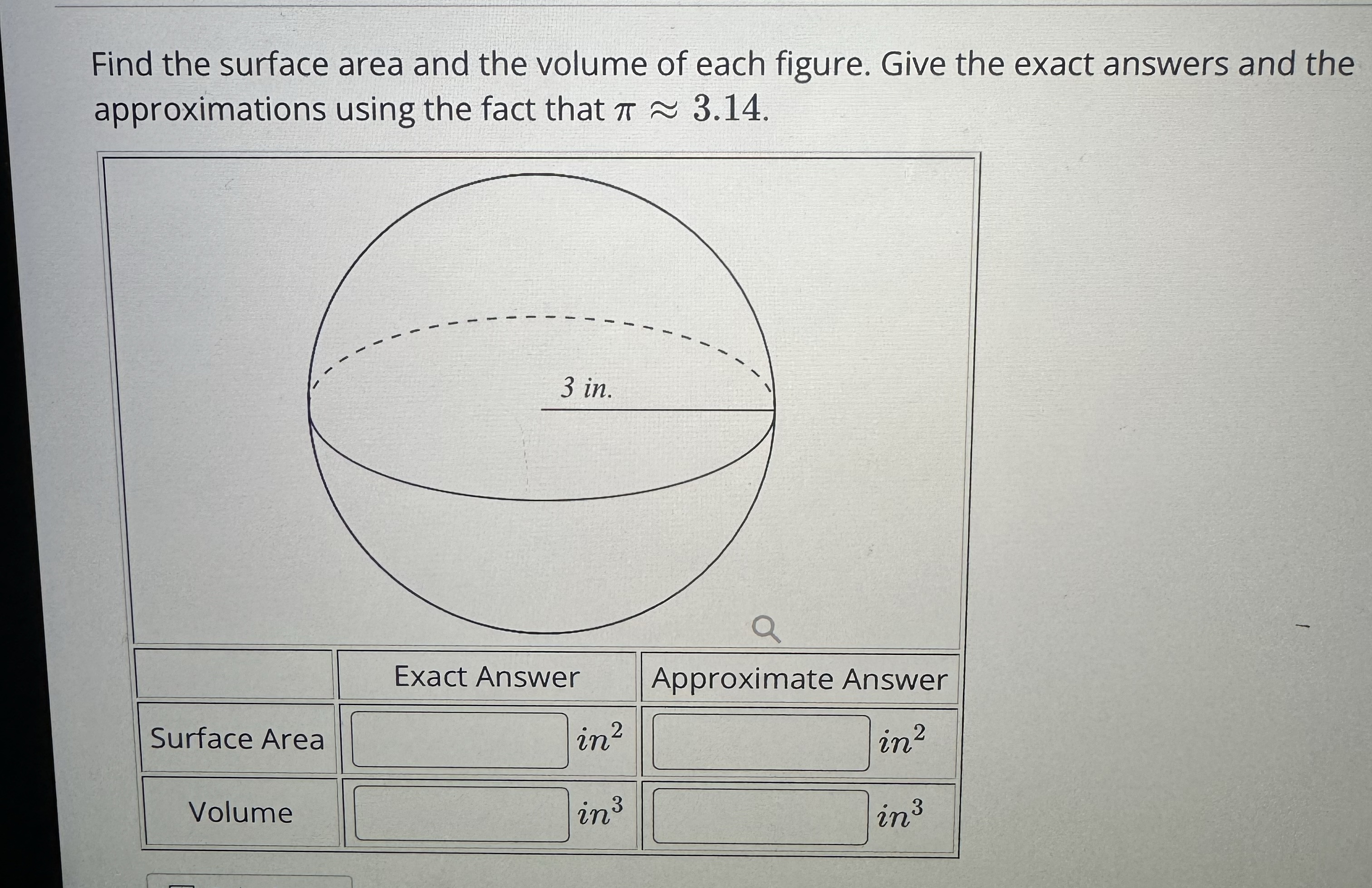 Solved Find the surface area and the volume of each figure. | Chegg.com