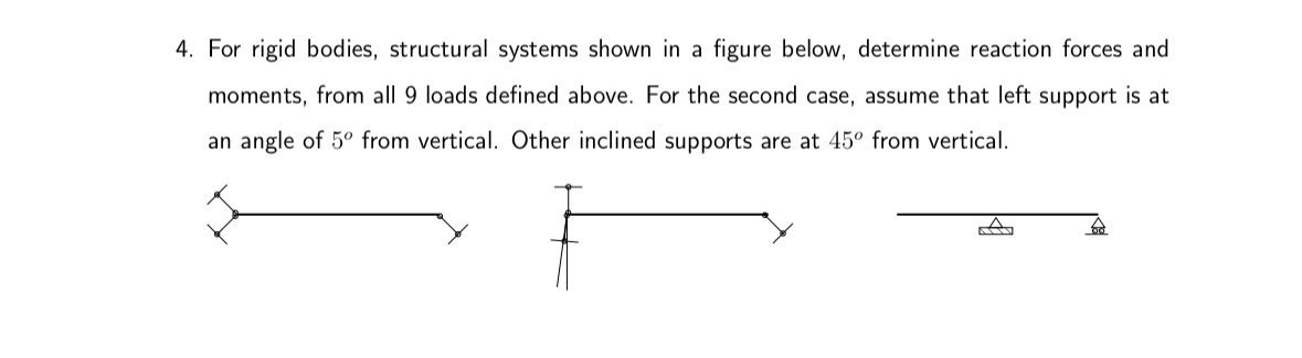 Solved For rigid bodies, structural systems shown in a | Chegg.com
